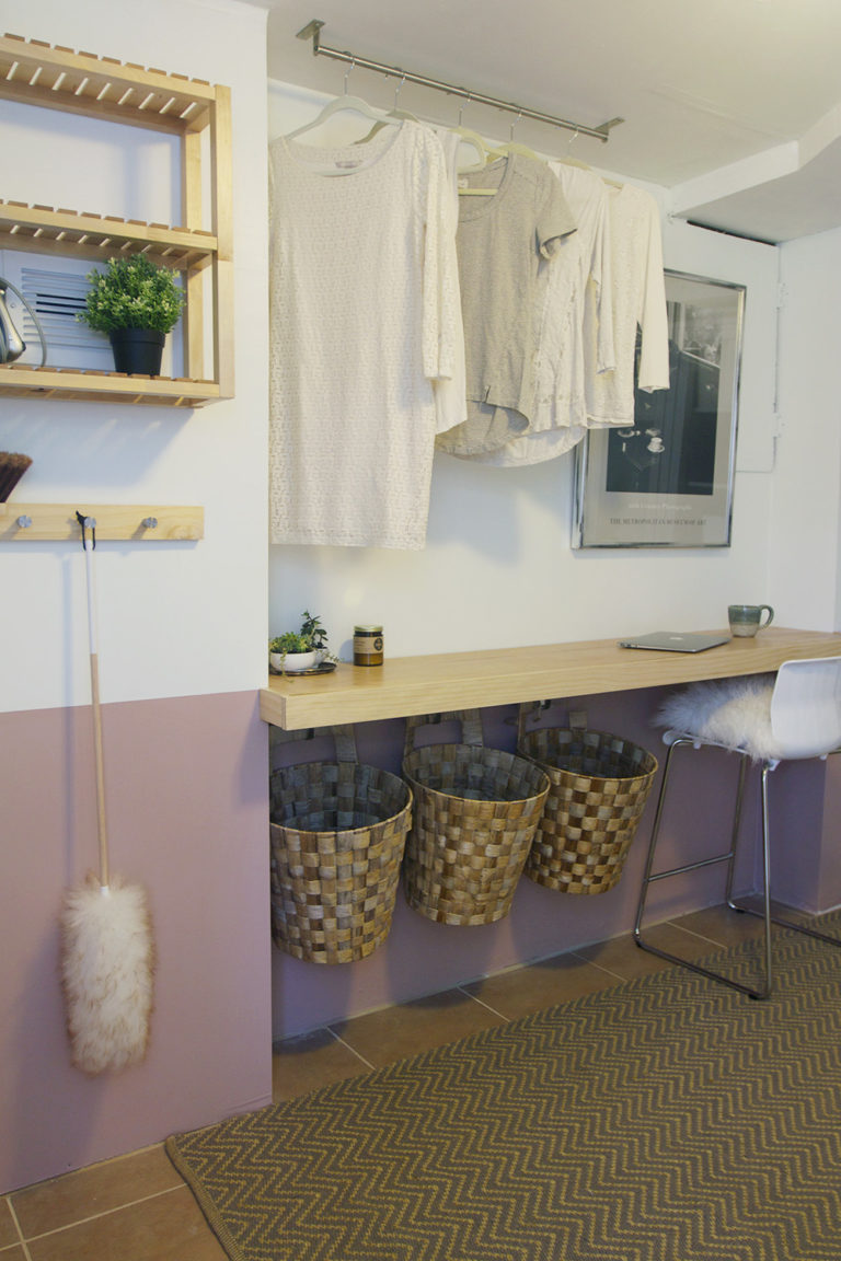 Modern Laundry Room Makeover for Under $100