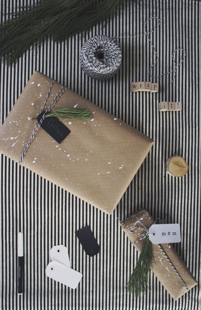 DIY Modern Christmas Gift Wrap - Annabode - Denver's #1 Sustainable ...