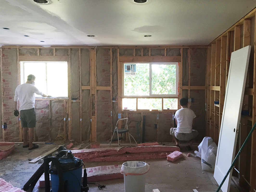 DIY Kitchen Renovation: Drywall + Electrical